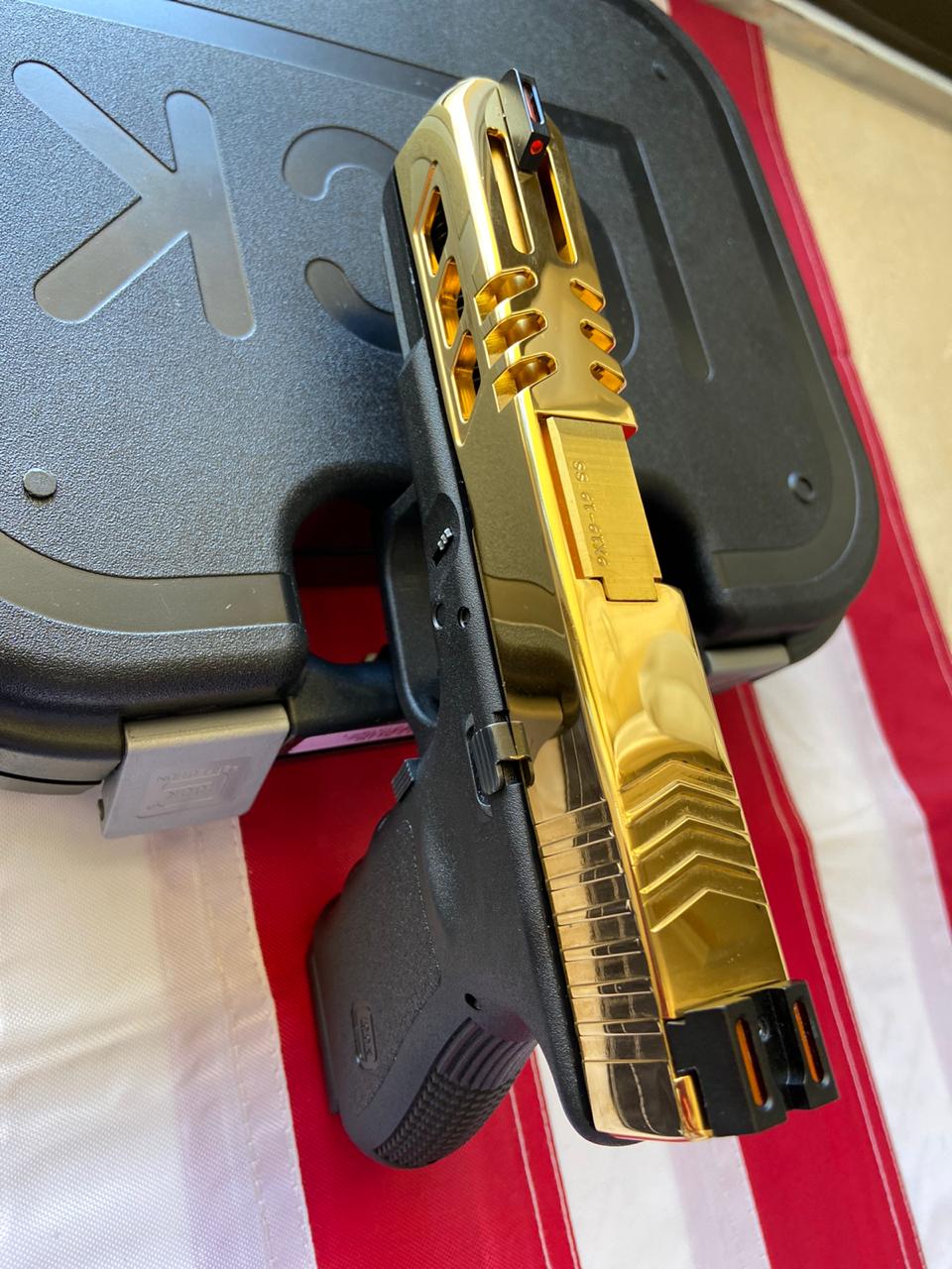 Customized Glock - American Golden Gun
